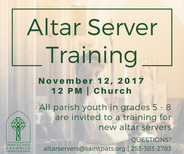 Altar Server Training-10 - Saint Patrick Catholic Church Altar Server Training-10 - Saint Patrick Catholic Church